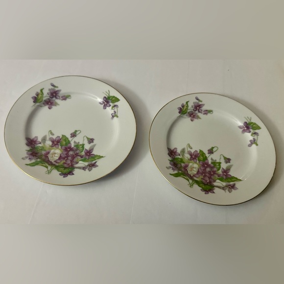 Dining | Set Of 2 Mikado China Beverly Plates Vintage Floral Design ...